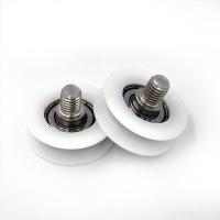 China Threaded POM Bearings Rollers U Grooved 7mm Plastic Ball Bearings for sale