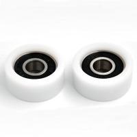 China Flat Shaped Plastic Wheel Bearings POM Coated With Grease Lubrication for sale