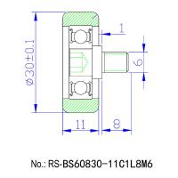 China Waterproof POM Bearings White Plastic Roller Bearings For Sliding System for sale