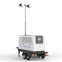 China 4000W 150000LM Mobile Led Lighting Tower AC Input 135Kw Portable Generator Lights for sale