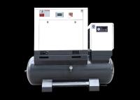 China 7.5kW Integrated Screw Air Compressor with 300L Tank and 16 Bar Pressure for Laser Cutting Applications for sale