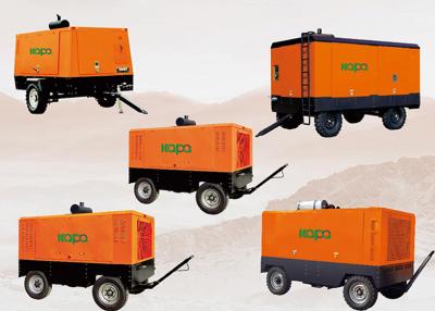China Diesel Driven 260HP 2.0Mpa Portable Screw Air Compressor for sale
