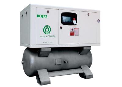 China Integrated Screw Air Compressor 3.7kW 5HP 8 Bar Oil-Free Belt Drive 1500x780x1500mm for sale