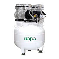China Silent Piston 2HP Oil Free Air Compressor 8bar 270L/min 50L Steel Tank for sale