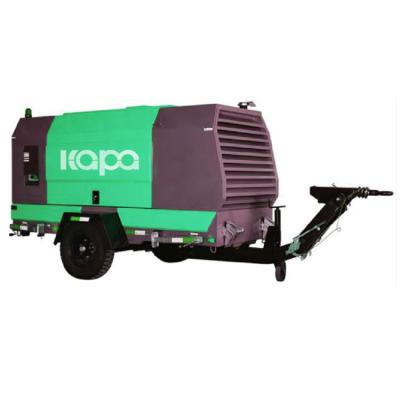 China 350 CFM Diesel Portable Rotary Screw Air Compressor | 1.3 MPa Working Pressure | 110KW Power for sale