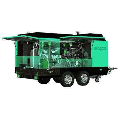 China Kapa Series 1.4Mpa 24V Portable Screw Air Compressor 325 HP 9 m³/min Capacity Diesel Powered for sale