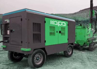 China 22KW Two Stage Screw Air Compressor 4.1m³/min 0.8Mpa Mobile Industrial Unit with 660kg Weight for sale