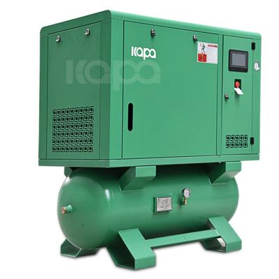 China Kapa 4-in-1 22KW/30HP Integrated Screw Air Compressor with 600L Tank and Air Dryer for Laser Cutting for sale