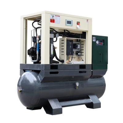 China 16 Bar 4-in-1 Screw Air Compressor with 300L Tank for Laser Cutting - 7.5KW Motor, 1550×700×1580mm Dimensions for sale