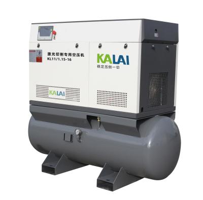 China Kapa 4-in-1 Integrated Laser Cutting Air Compressor 22KW 30HP with 16 Bar Working Pressure and 600L Tank for sale