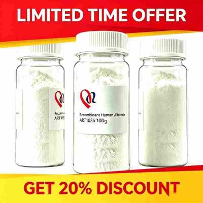 China 100ml HSA Cell Culture Grade Lyophilized Recombinant Albumin Powder CAS 70024-90-7 for sale