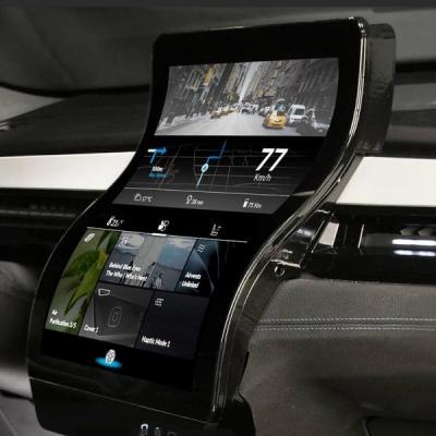 China 3D Curved Car Display Cover Glass Anti-Glare Tempered 0.03-0.05mm 400x500mm 7H Hardness for sale