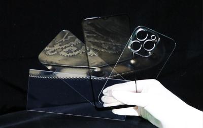 China Lithium Aluminum Silicon Ultra-Thin Glass 0.3-6.0mm for High-End Display Covers with 685 Kgf/mm² Hardness for sale