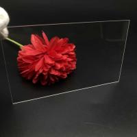 China Aluminosilicate Glass Sheet 0.7mm 2mm for Touch Screen Cover Black Printed for sale