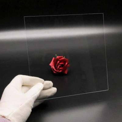 China Ultra Clear Medium Aluminosilicate Float Glass 0.25-2.0mm for Furniture Balustrade Shower Room for sale