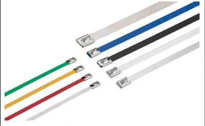 China Electricity Ball Lock Stainless Steel Cable Tie Alkali Acid Resistant Anti Rust for sale