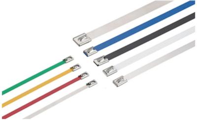 China 7.9*1000mm Stainless Steel Locking Cable Ties , Metal Band Ties Uncoated for sale