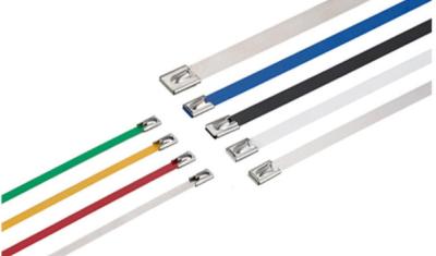 China Rollerball Head 304 Stainless Steel Cable Ties Quick Low Insertion Force Uncoated for sale