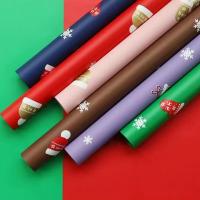 China Christmas Gift Flower Wrapping Paper 58cm X 58cm 20 Sheets In Bag for sale