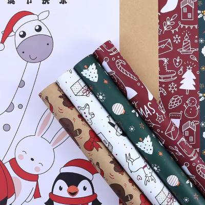 China Paper And Plastic Floral Wrapping Paper CMYK Printed Waterproof for sale