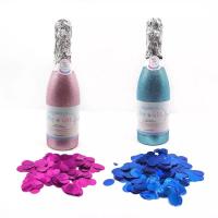 China wholesale blue and pink air compressed gender reveal champagne confetti cannon shooter baby showe for sale
