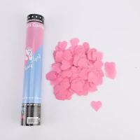 China 30cm Pink confetti cannons for sale, gender reveal confetti cannon for sale