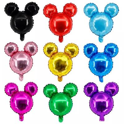 China 18 Inch Minnie Head Cartoon Mickey Mouse Foil Balloon Birthday Party Decoration for sale