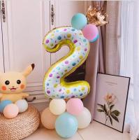 China Wholesale New hot designs 32inch Balloon 0-9 number balloons Donuts Foil Balloon birthday Party Decoration Ball for sale