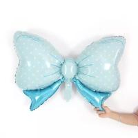 China Wholesale Round Dot Bow Candy Balloon Baby Birthday Aluminum Foil Balloons Decoration Party Supplies for sale
