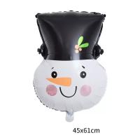 China Party Decoration Christmas Tree Foil Cane Balloon with Snowman Walking Stick Design for sale