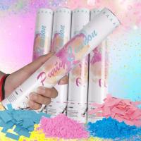 China Wholesale Confetti Powder Cannon Gender Reveal Party Supplies Popper- Smoke Powder & Confetti Sticks Cannons for sale