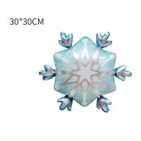 China Wholesal Christmas window decoration balloon snowflake aluminum foil balloon for Christmas decoration for sale