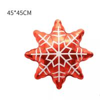 China Wholesal Christmas window decoration balloon snowflake aluminum foil balloon for Christmas decoration for sale