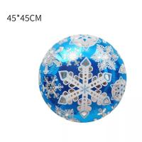 China Wholesal Christmas window decoration balloon snowflake aluminum foil balloon for Christmas decoration for sale