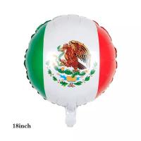 China Wholesal 2022 World Cup Nation Flag Customized Pattern Foil Balloons  Design 16 inch 18