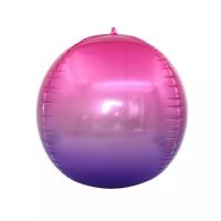 China Wholesal 22 Inch Advertisement 4D Round Blue Planet Earth Helium Foil Balloons for sale