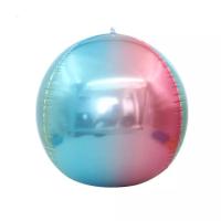China Wholesal 22 Inch Advertisement 4D Round Blue Planet Earth Helium Foil Balloons for sale