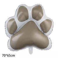 China Wholesal New Big dog paw balloon cute dog cartoon aluminum foil balloon dog bone balloon for pet birthday party for sale