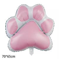 China Wholesal New Big dog paw balloon cute dog cartoon aluminum foil balloon dog bone balloon for pet birthday party for sale