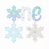 China Wholesal Snowflake One Birthday Balloon Winter Birthday Balloon Winter Birthday Party Decor Snowflake Foil Balloon for sale