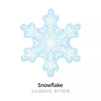 China Wholesal Snowflake One Birthday Balloon Winter Birthday Balloon Winter Birthday Party Decor Snowflake Foil Balloon for sale