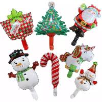 China Wholesal 2022 New Christmas Foil Balloon Elk Snowman Santa Claus Christmas Party Decorations Party Balloon for sale