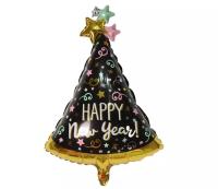 China Wholesal New Design Happy New Years Tree Balloons Decorations for New Years Eve Party Supplies for sale