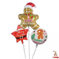 China Wholesal New 2023 Christmas Hat Bell Gift Box Aluminum Film Balloon  Merry Christmas Party Event Background Decoration for sale