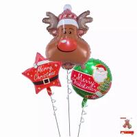 China Wholesal New 2023 Christmas Hat Bell Gift Box Aluminum Film Balloon  Merry Christmas Party Event Background Decoration for sale