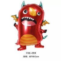 China Wholesal New Cartoon Alien Little Monster Balloon Kids Gifts Toy Children's Birthday Party Decoration Foil Balloons for sale