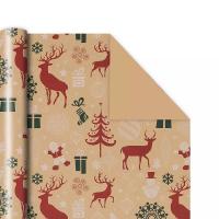 China Christmas Wrap Paper 50*70cm 80g Kraft Paper Gift Paper Wrapping for sale