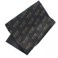 China Custom Gold Brand Logo Printing Gift Wrapping Tissue Paper For Packing for sale