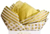 China Gold Foil Gift Wrap Paper Bulk Custom With Logo Recyclable Gift Wrapping Accessory for sale