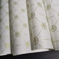 China Gold Logo Acid Free Fancy Art Paper Greeting Card Offset Kraft Tissue Packaging Paper for sale